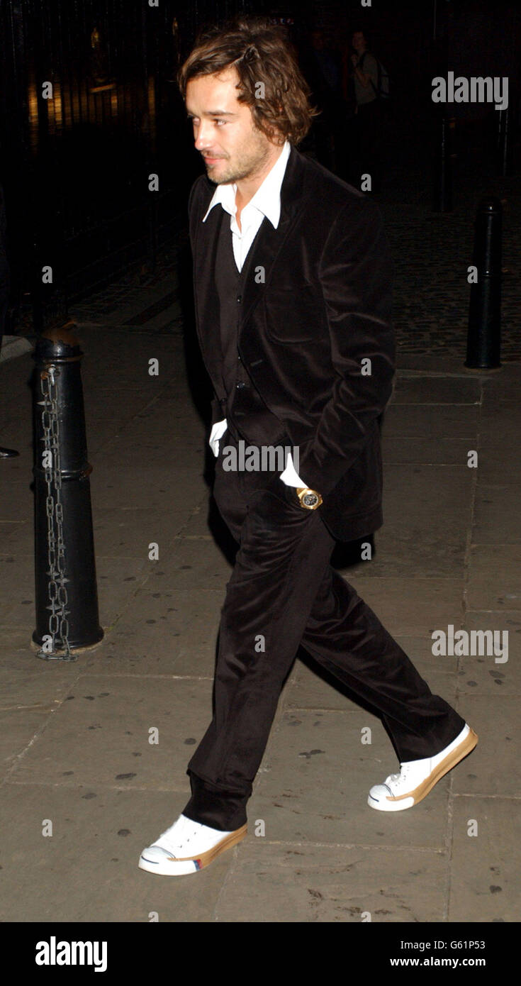 James Gooding arriving at the Garrard party to celebrate the launch of ...