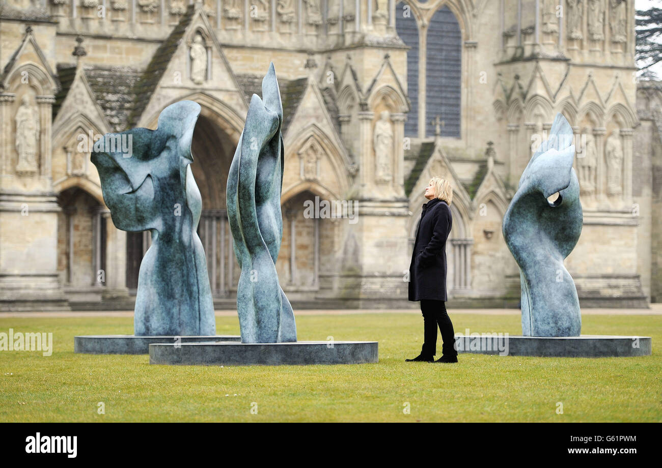 A bronze sculpture called The Space Within, by artist Helaine ...