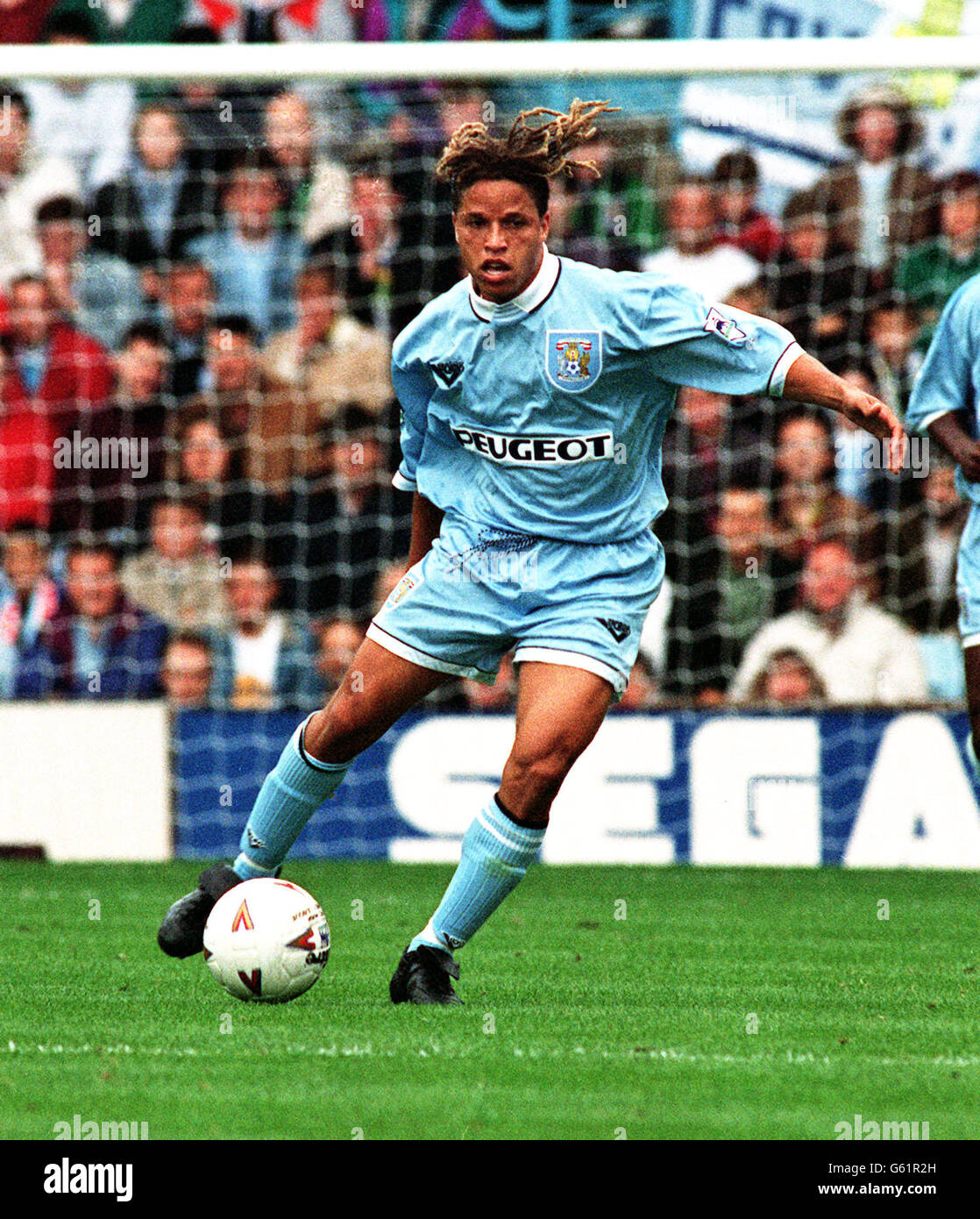 Coventry City's American World Cup player Cobi Jones making his debut ...
