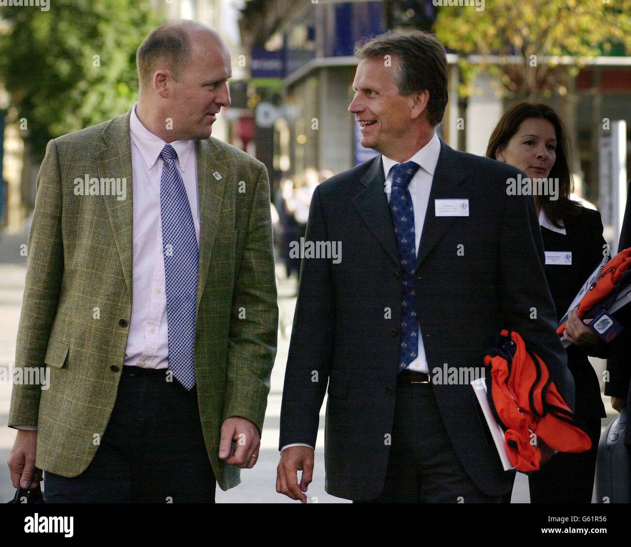 Uefa inspection team members simon lyons left and harry been hi-res ...