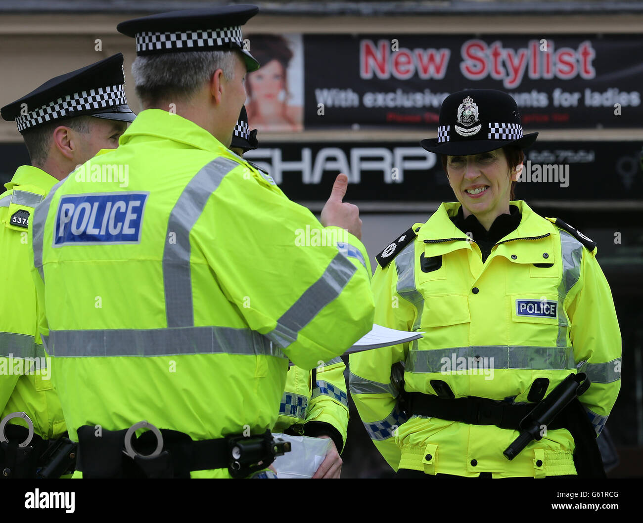 New Scottish Police force meet Stock Photo - Alamy