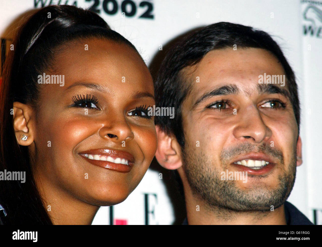 Singer Samantha Mumba with actor of the year Jimi Mistry at the Elle ...