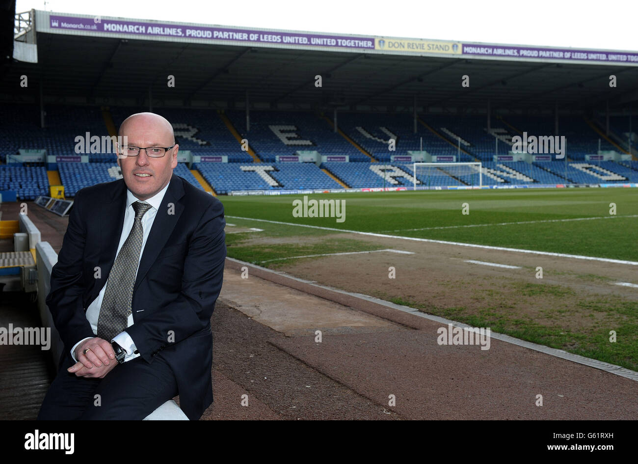 Leeds United manager Brian McDermott poses for photographs during the ...