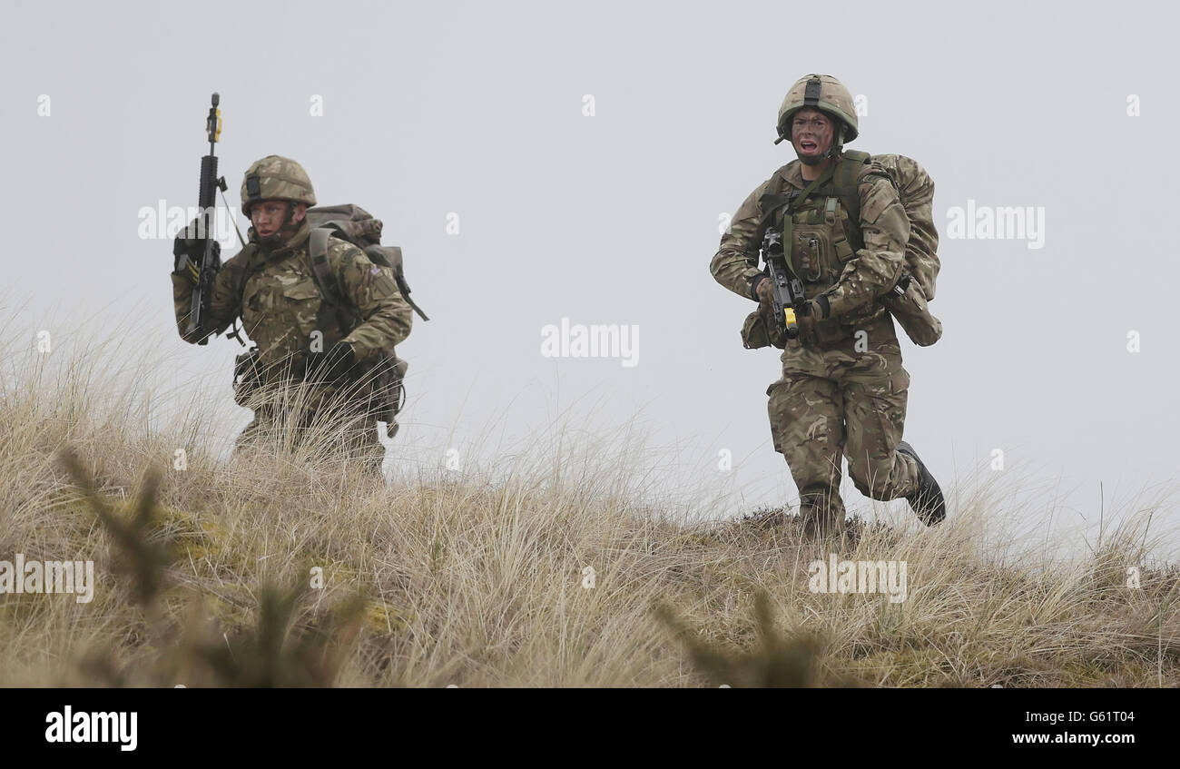 Members of 42 Commando Royal Marines prepare ahead of exercise Joint ...