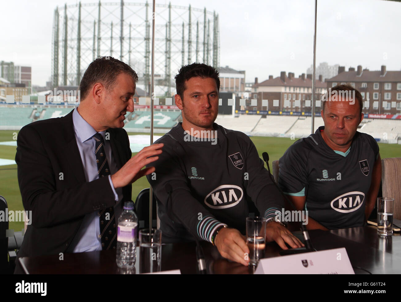 Cricket - Surrey CCC Photocall - Kia Oval Stock Photo - Alamy