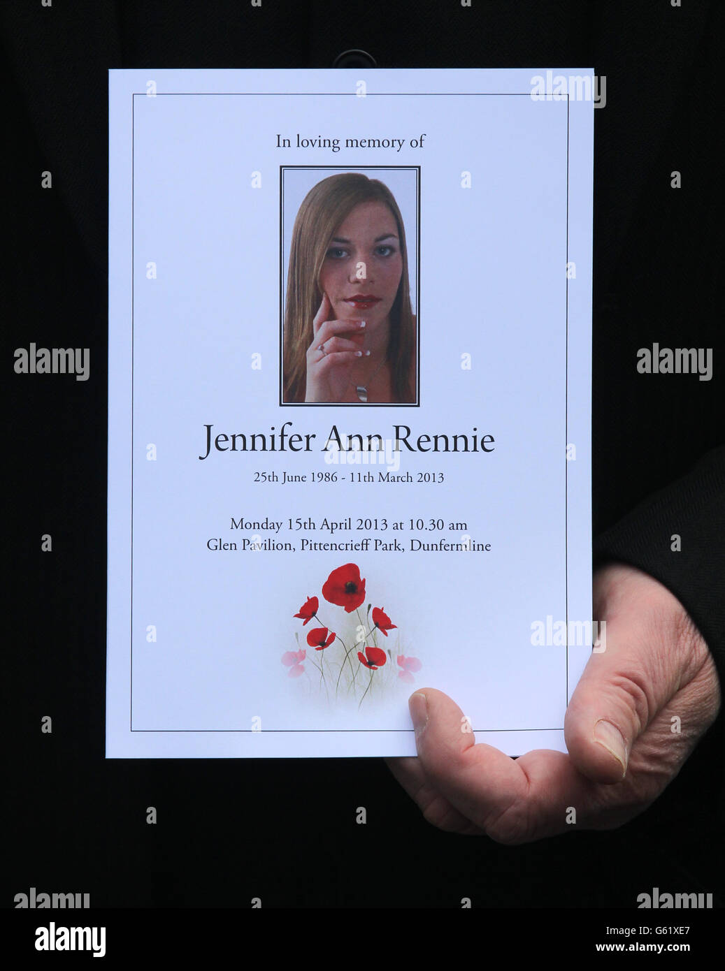 Jennifer Rennie death Stock Photo - Alamy