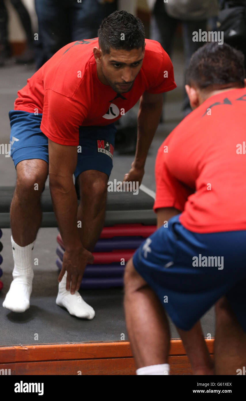 Boxing - Amir Khan and Haroon Khan Media Work Out - Bolton David Lloyd ...