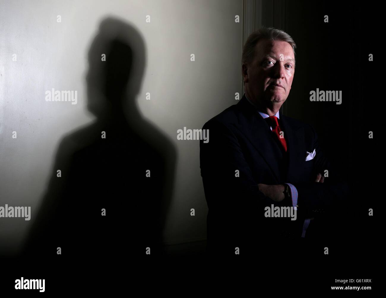 Boxing Promoter Frank Warren poses for the photographer after the Head ...