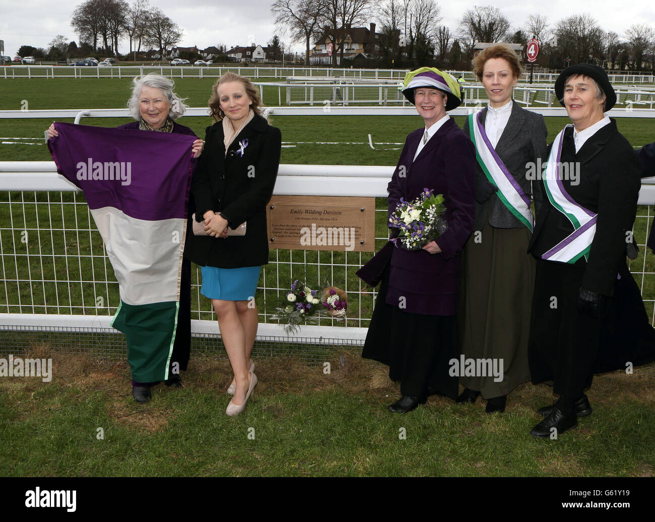 Horse Racing - Emily Wilding Davidson Plaque - Epsom Downs Racecourse ...