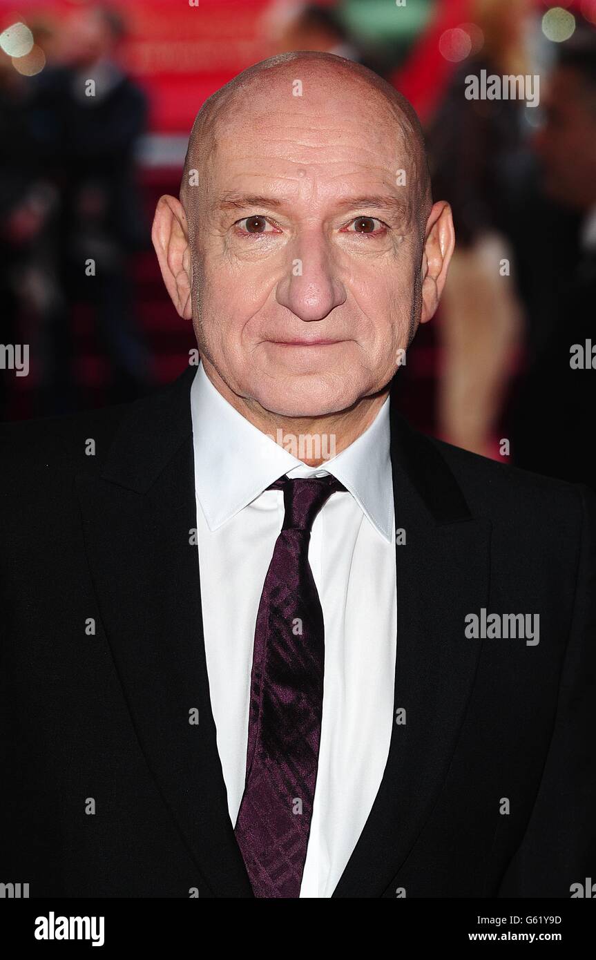 Sir Ben Kingsley arriving for the premiere of Iron Man 3 at the Odeon ...