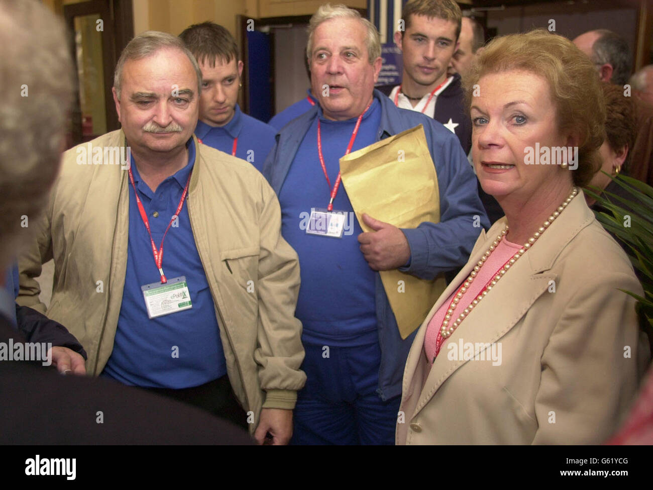 Speaking at the labour party conference in blackpool hi-res stock ...