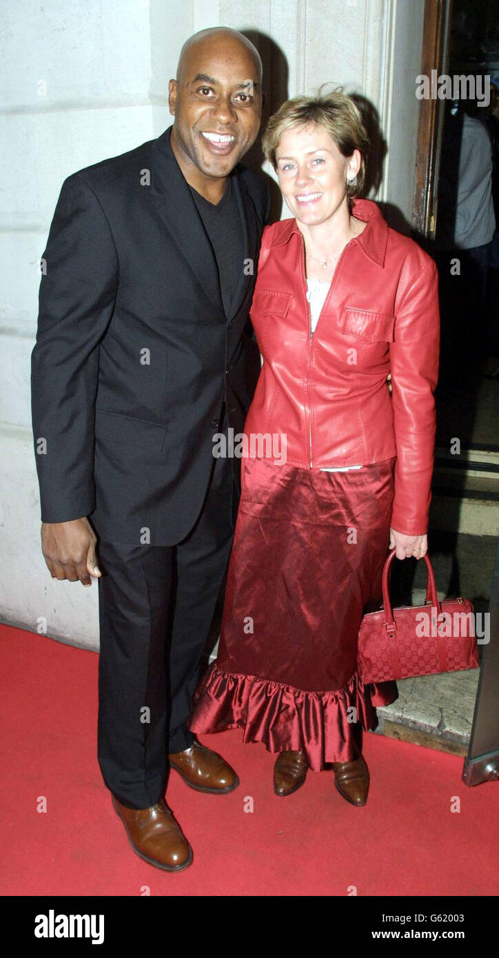 Ainsley Harriott and partner arrives at Zilli Fish II tonight for a ...