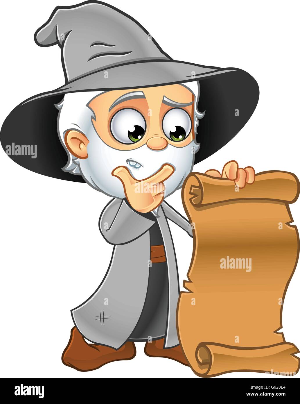 Old Grey Wizard Stock Vector Image & Art - Alamy