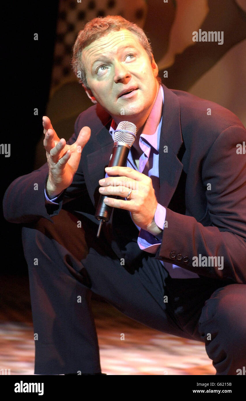 Rory Bremner performing on stage at the Albery Theatre in central ...