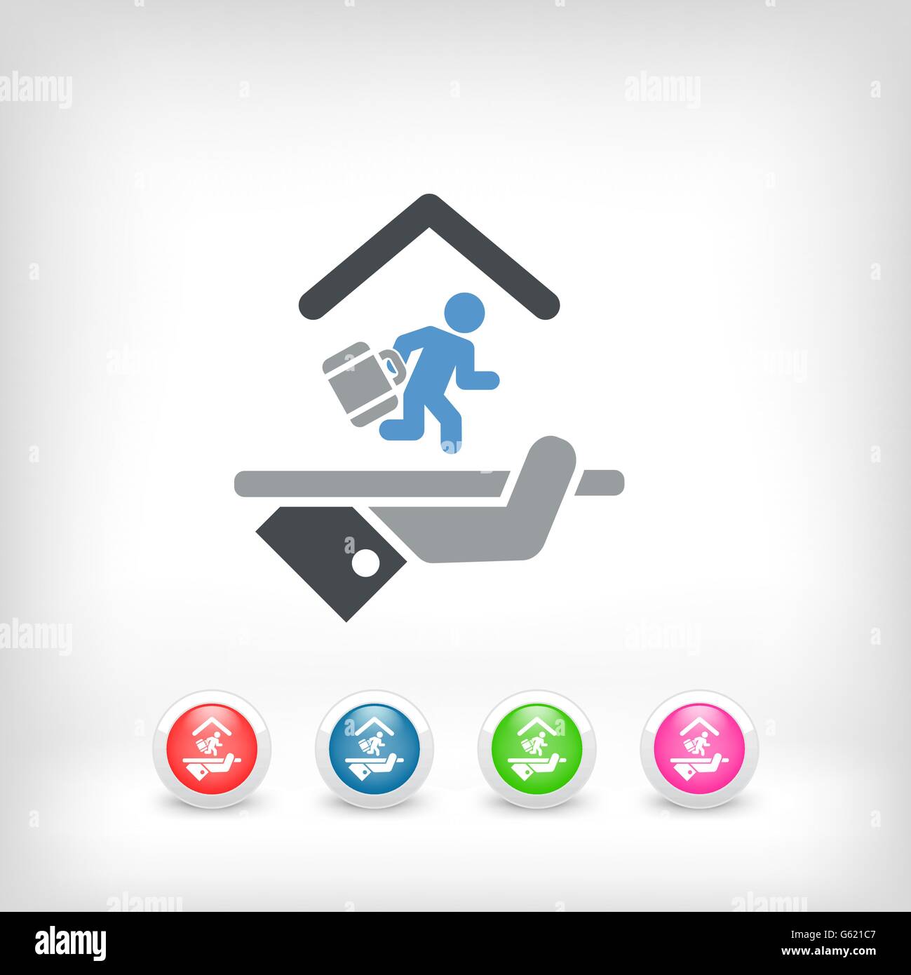 Hotel icon. Arrival/departure Stock Vector Image & Art - Alamy