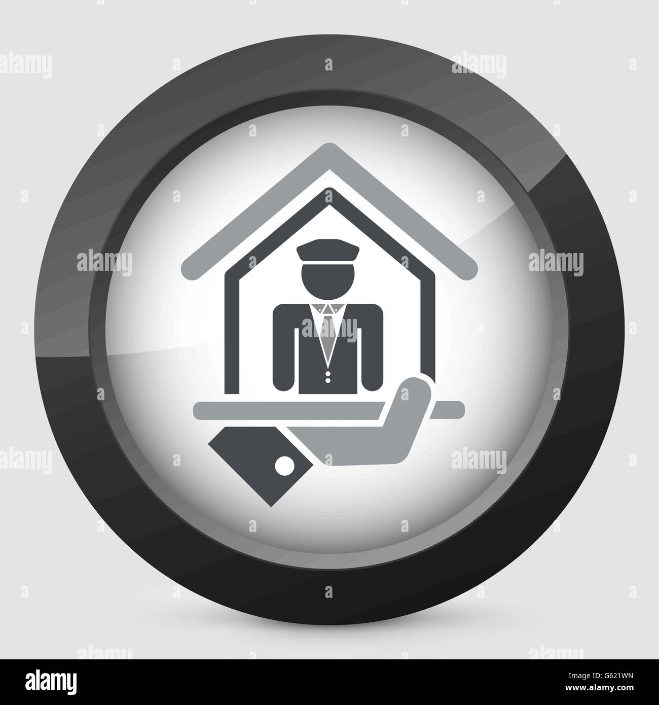 Doorman vector vectors Stock Vector Images - Alamy