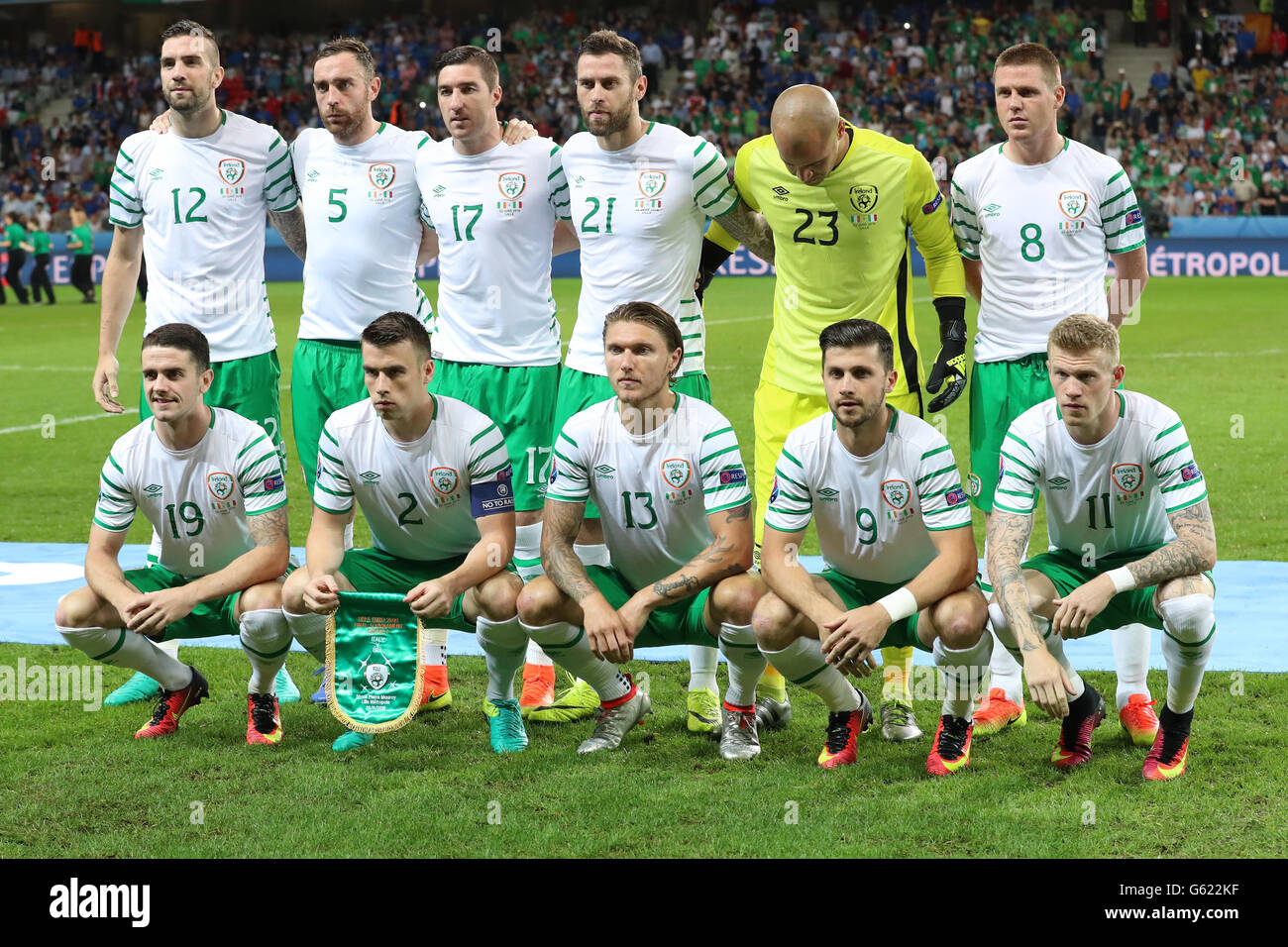 A Republic of Ireland team group photo during the Euro 2016, Group E ...