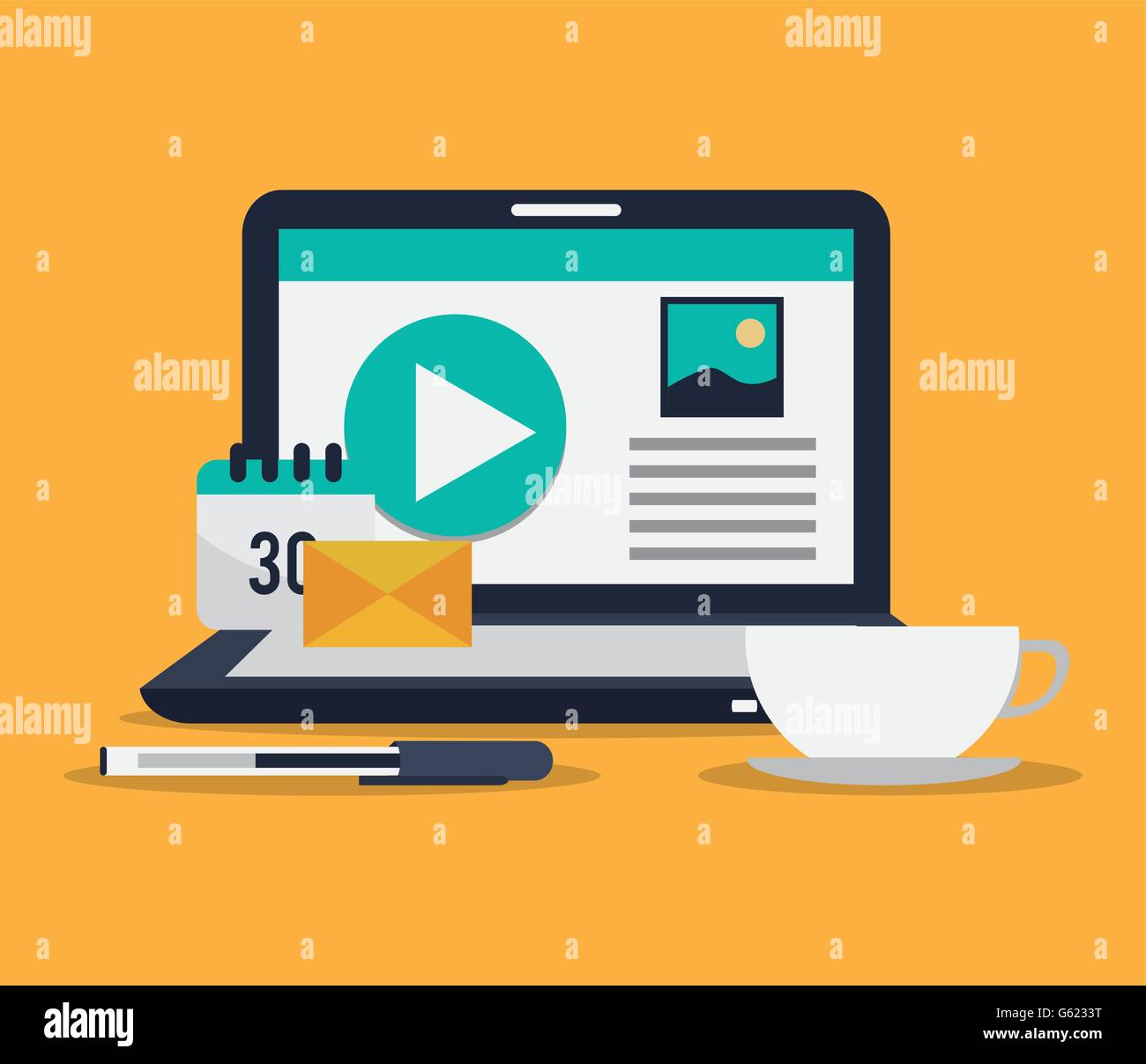 Technology and social media design Stock Vector Image & Art - Alamy