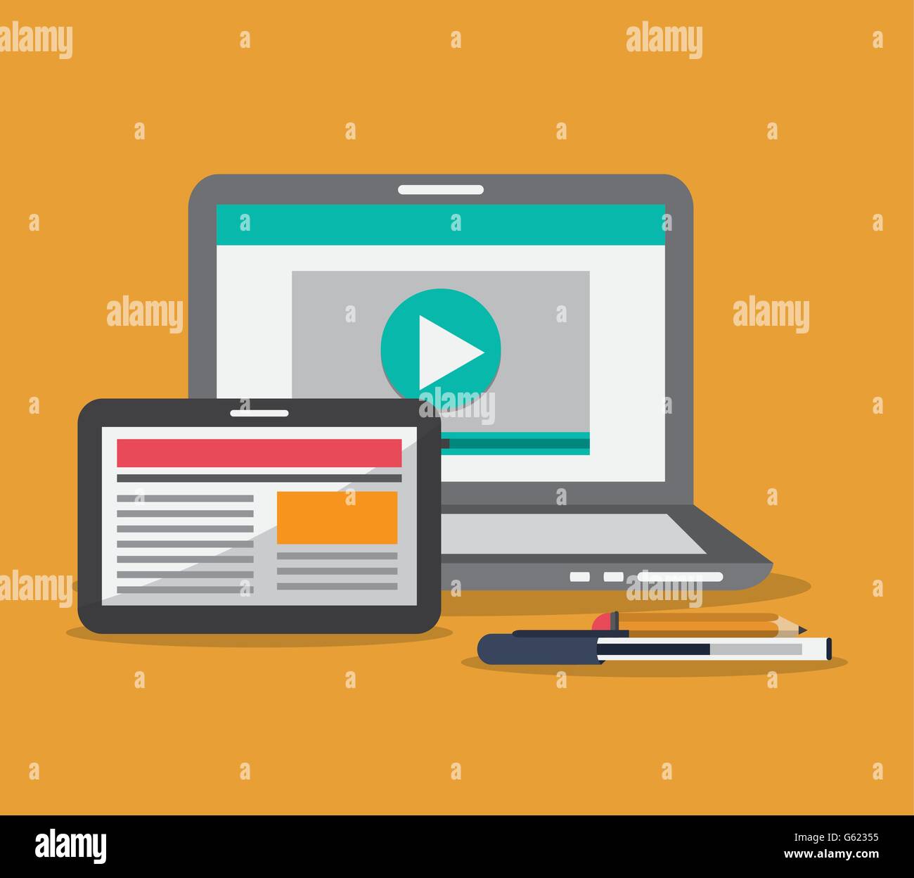 Technology and social media design Stock Vector Image & Art - Alamy
