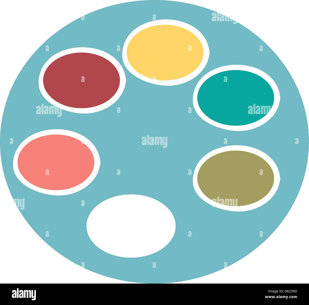 color palette isolated icon design Stock Vector Image & Art - Alamy