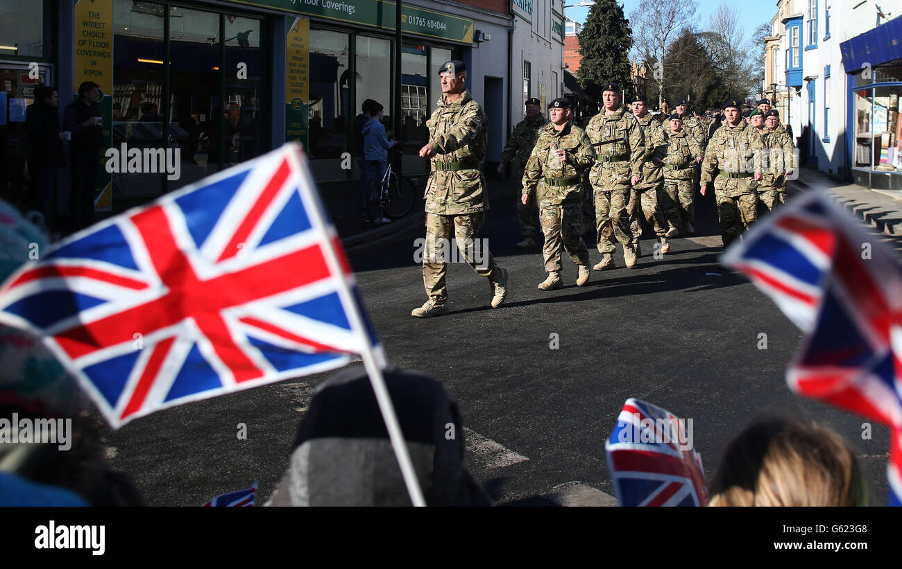 21 engineer regiment returns home from afghanistan hi-res stock ...
