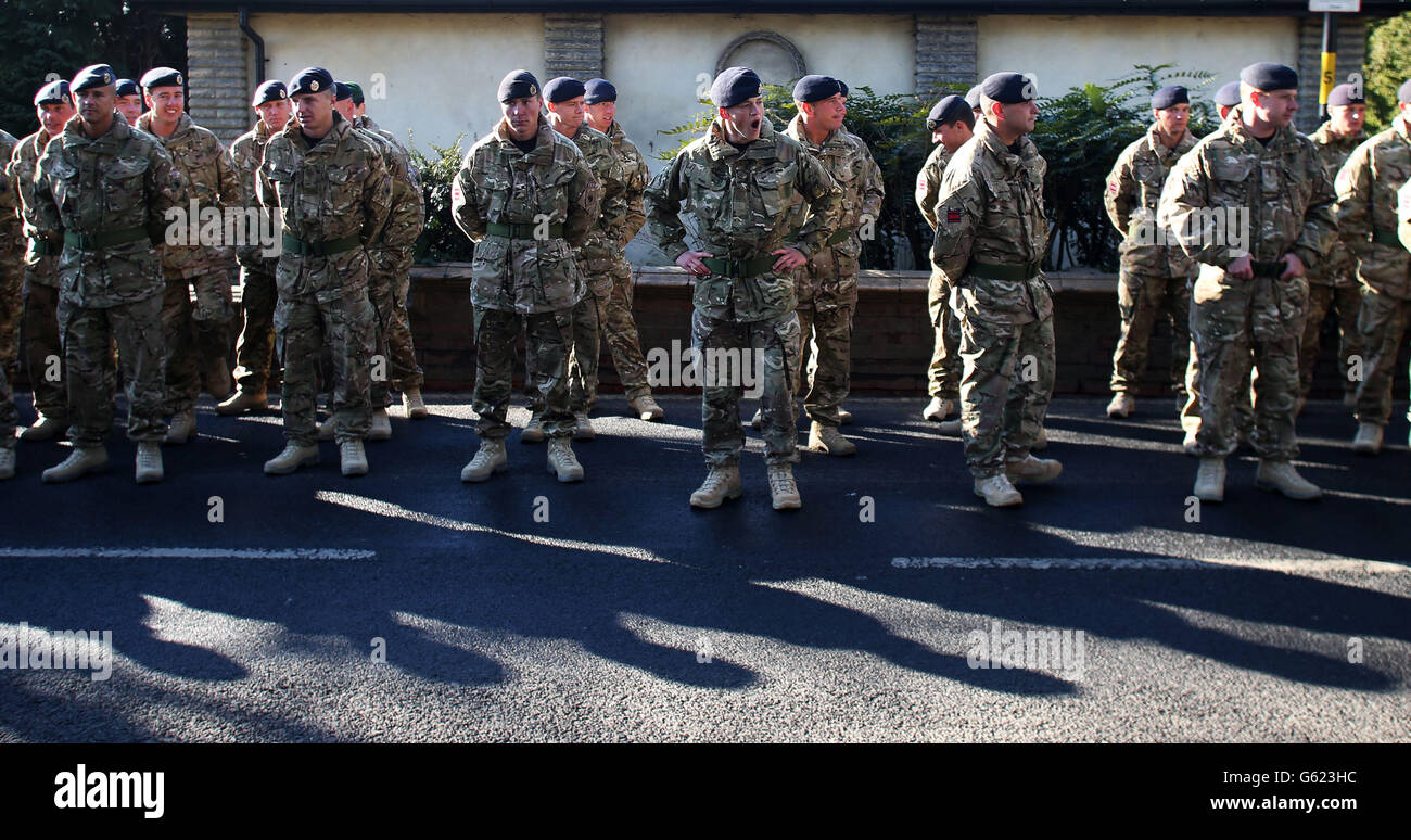 Engineer regiment returns home afghanistan hi-res stock photography and ...
