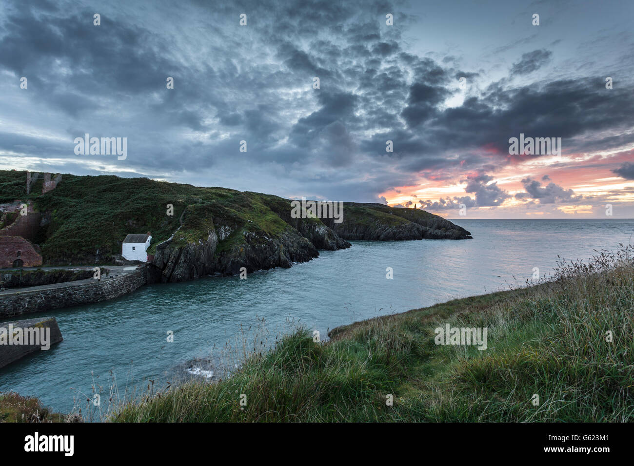 The Entrance to Porthgain Harbour in Pembrokeshire Stock Photo - Alamy