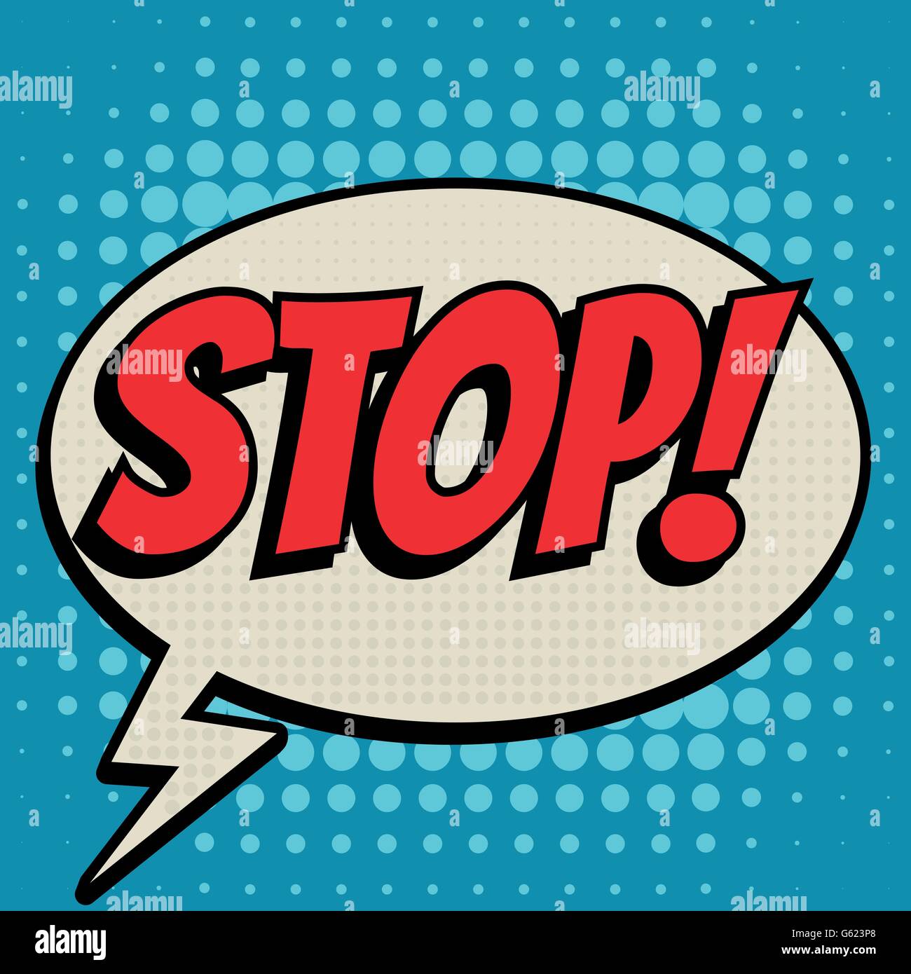 Cool comic book bubble text retro style Stock Vector Image & Art - Alamy