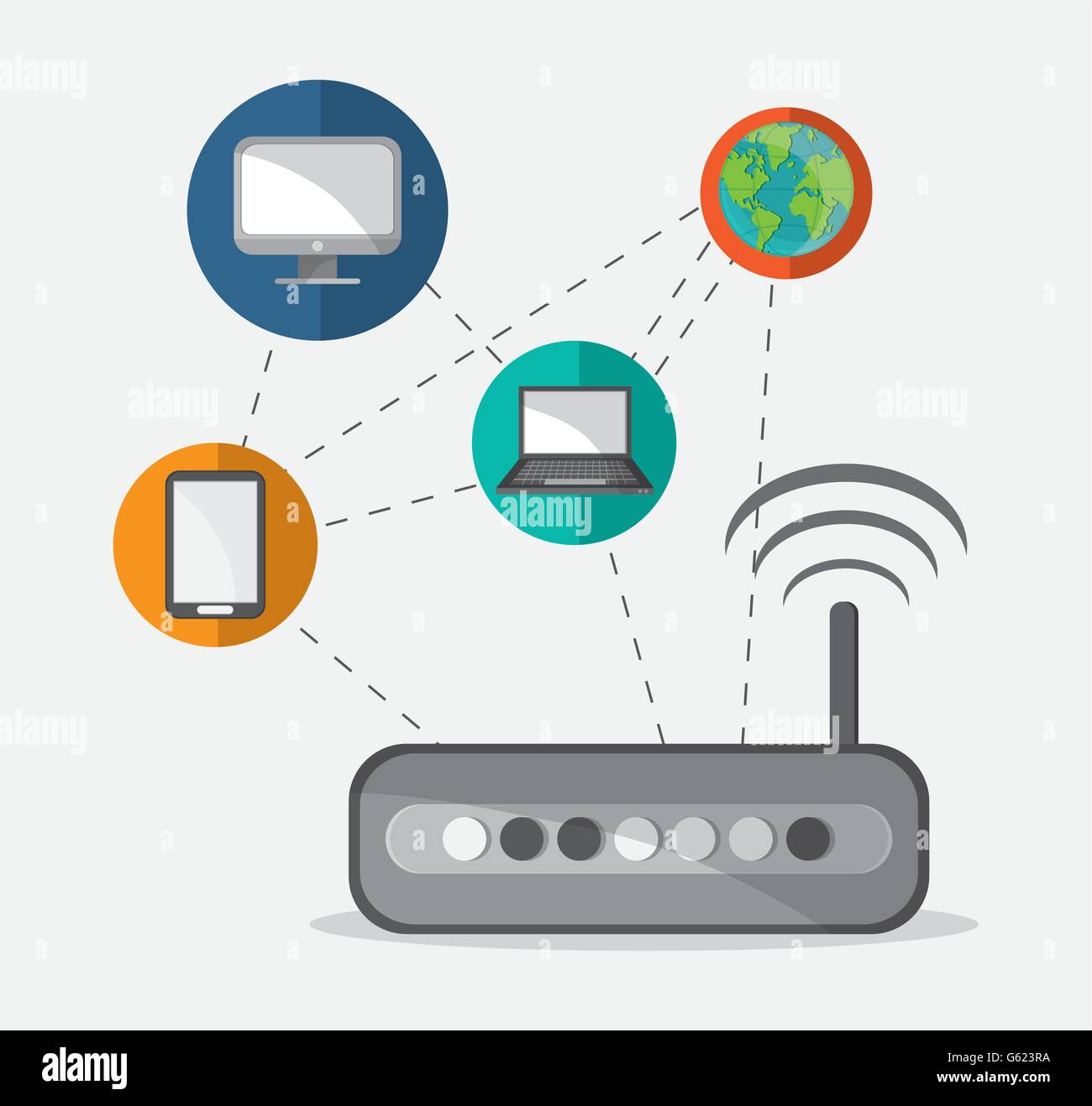 Networking and Technology design Stock Vector Image & Art - Alamy