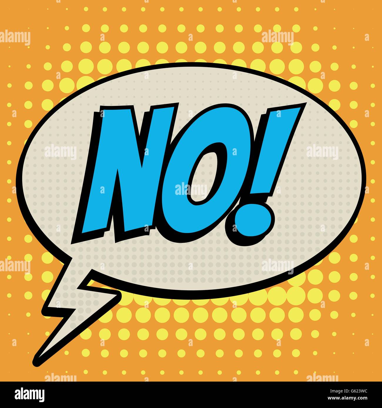 No pop art comic bubble Stock Vector Images - Alamy