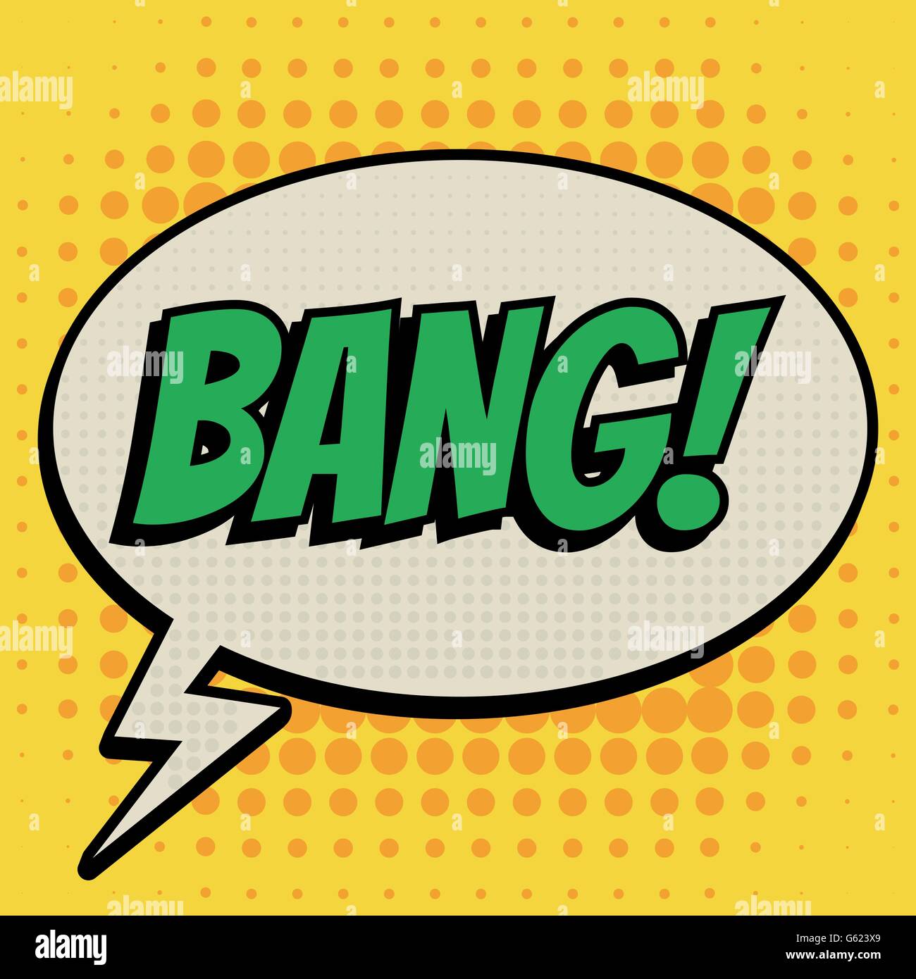 Bang comic book bubble text retro style Stock Vector Image & Art - Alamy