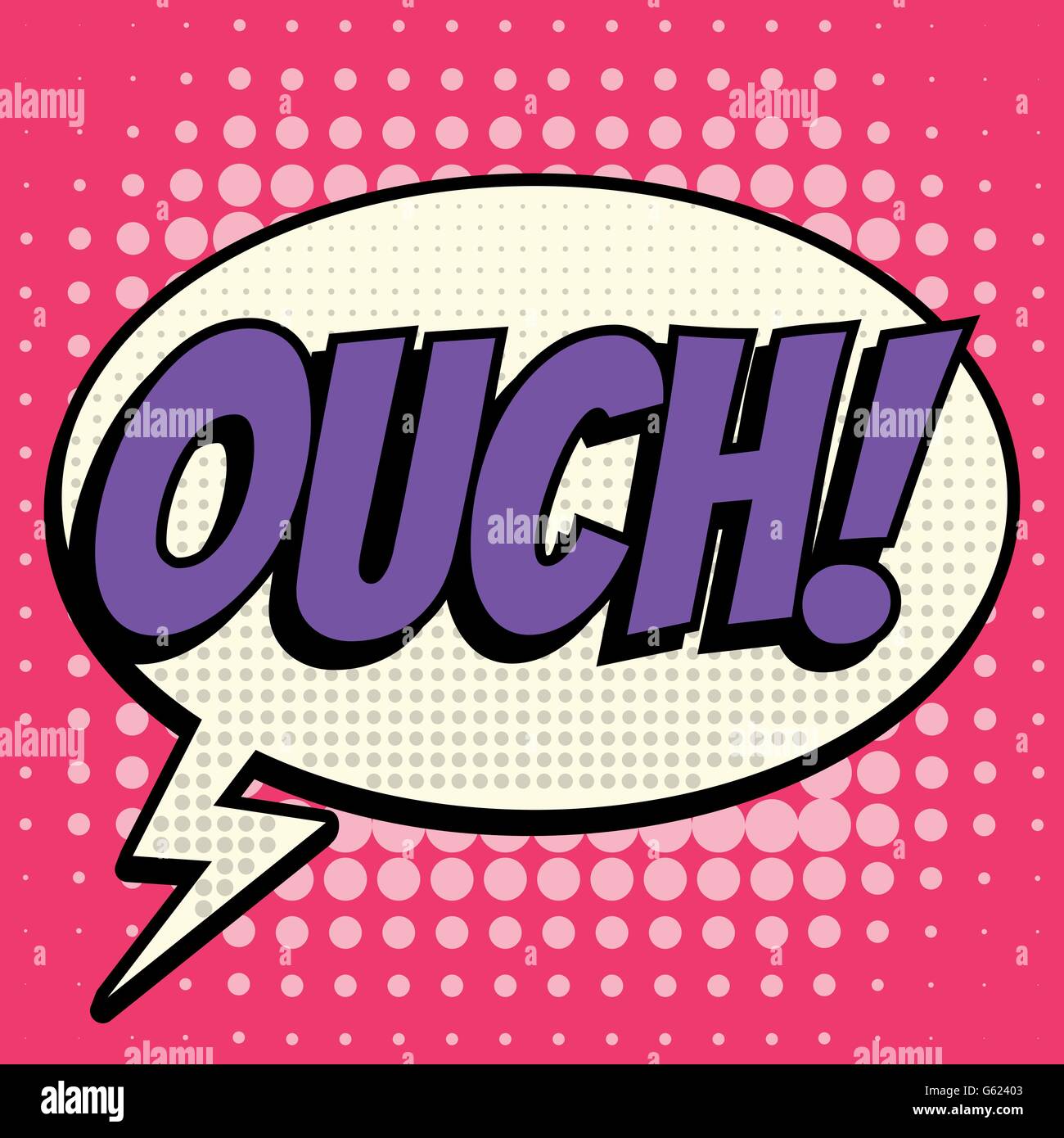 Ouch word Stock Vector Images - Alamy