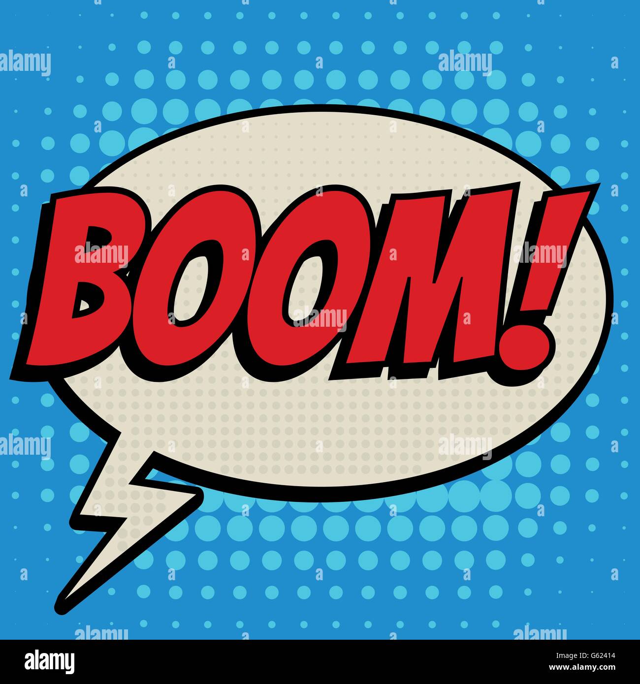 Boom comic book bubble text retro style Stock Vector Image & Art - Alamy