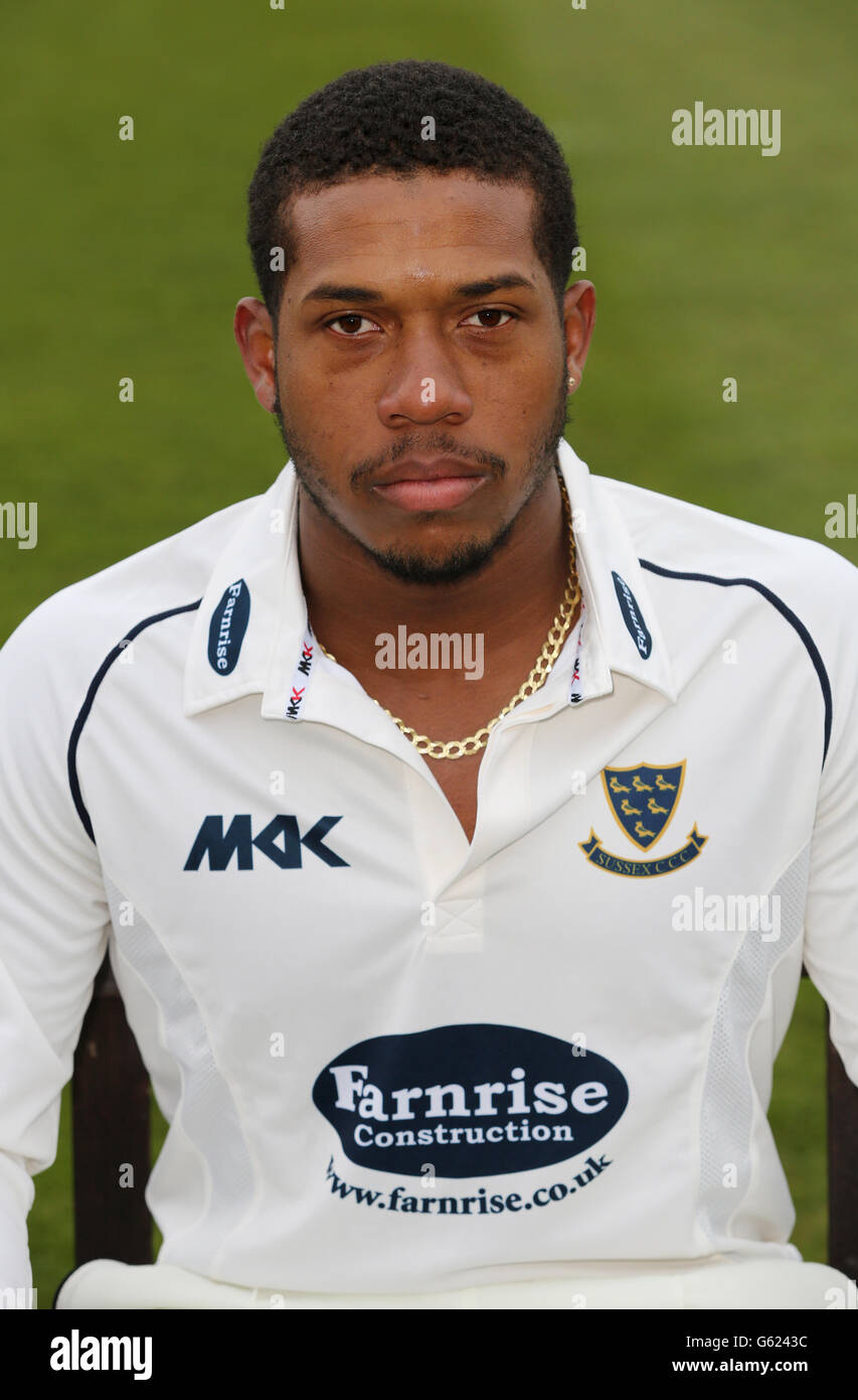 Sussexs chris jordan during the photocall at the county ground hi-res ...