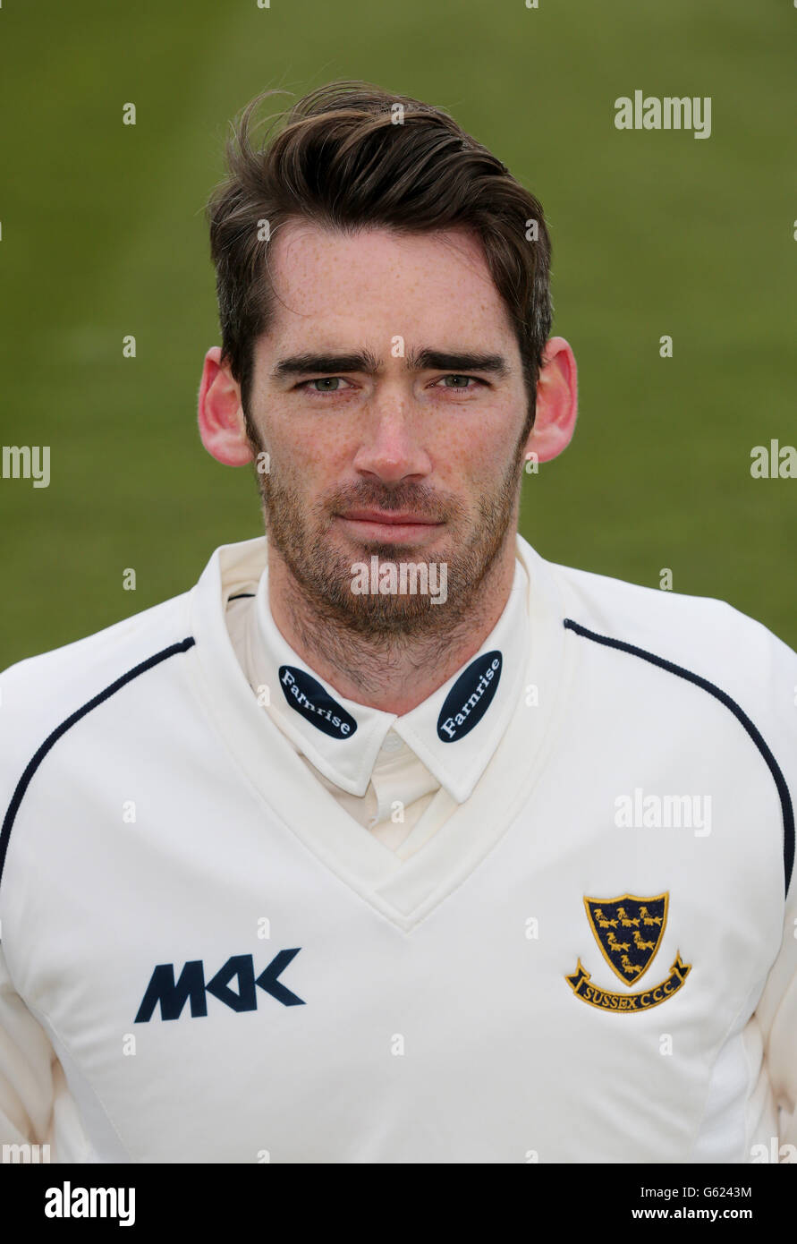 Sussexs chris liddle during the photocall at the county ground hi-res ...