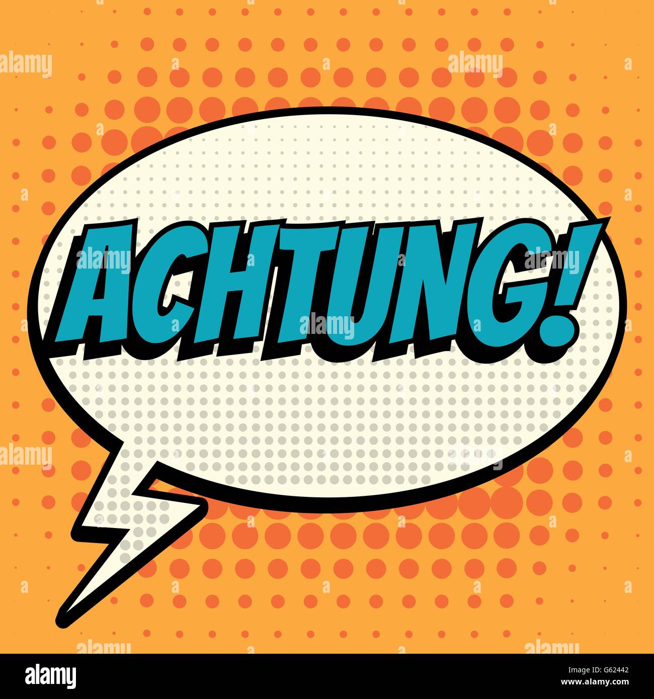 Achtung Stock Vector Images - Alamy