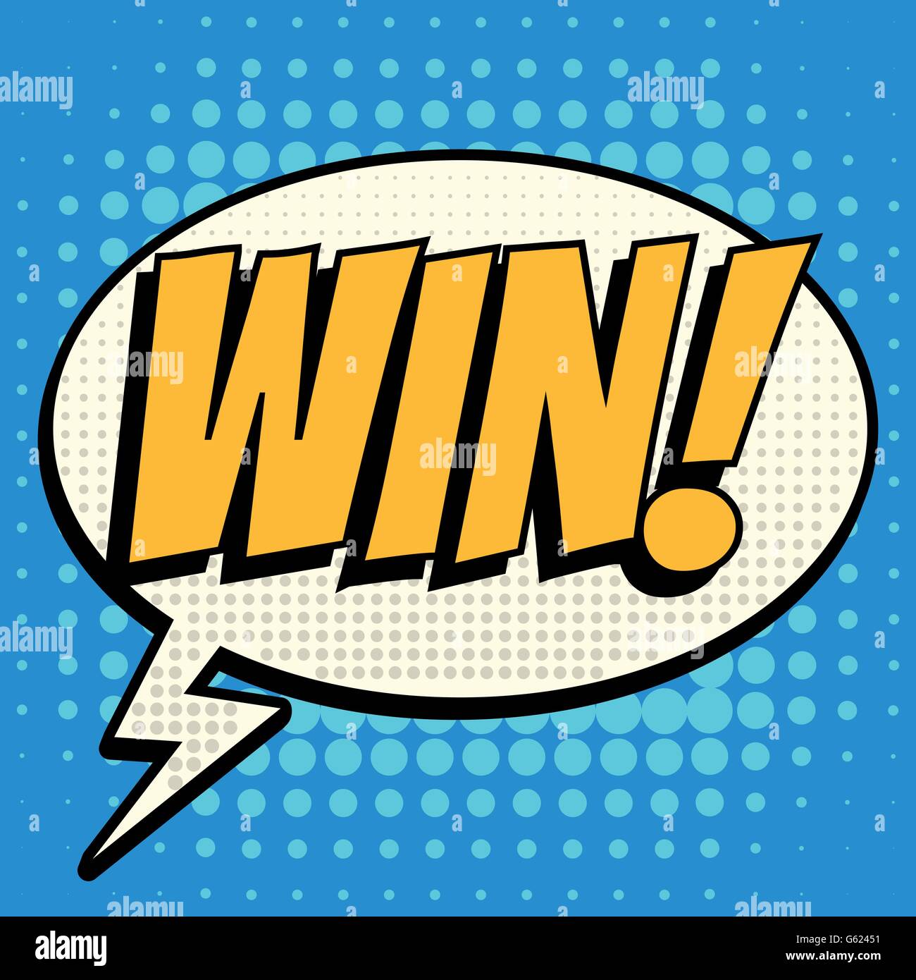 Win comic book bubble text retro style Stock Vector Image & Art - Alamy