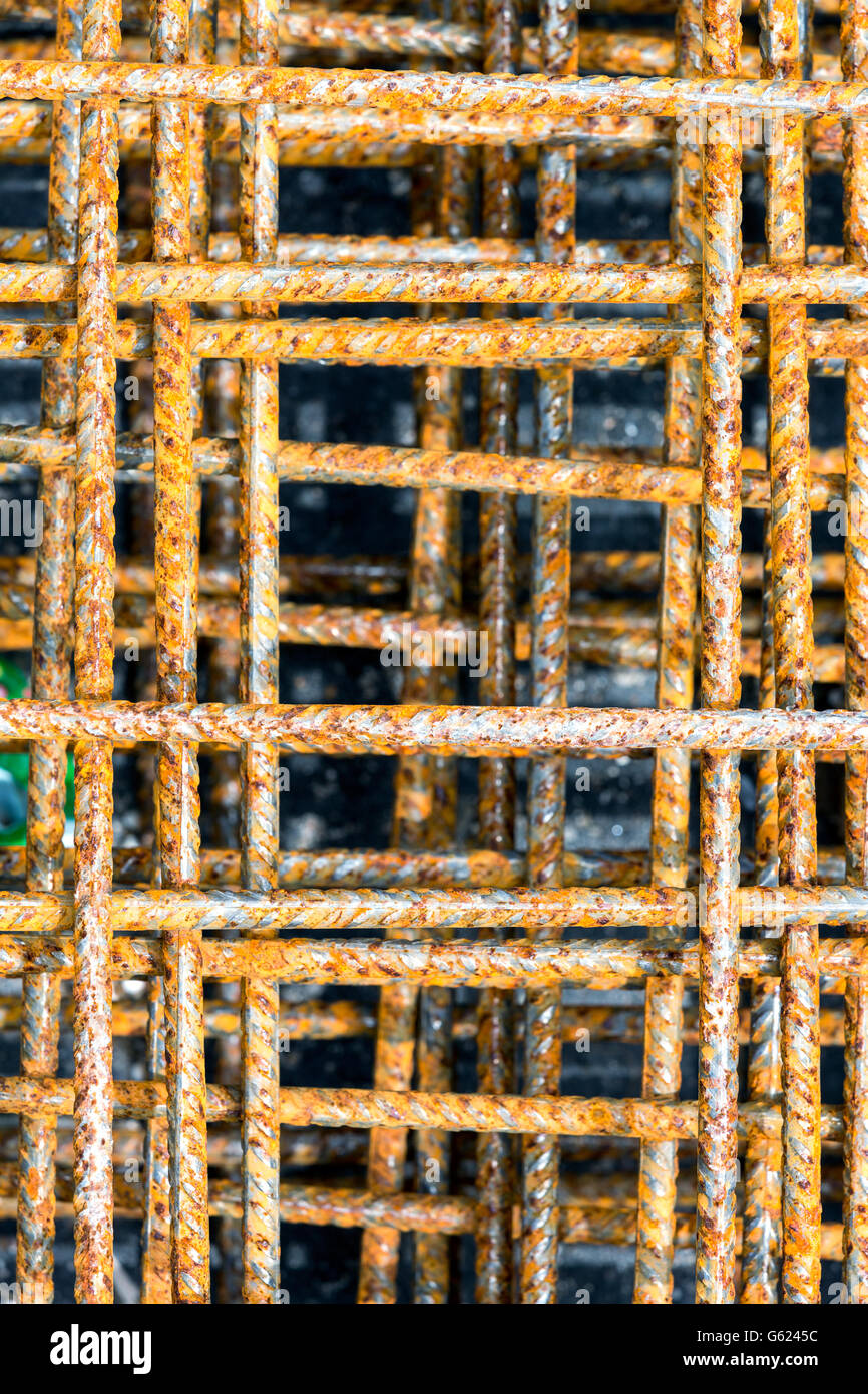 Stack of reinforcing bar mesh in a construction site Stock Photo - Alamy
