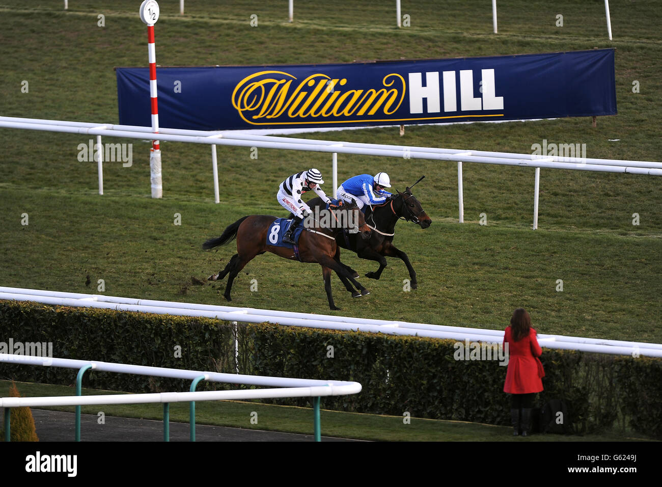 Races action william hill signage hi-res stock photography and images ...