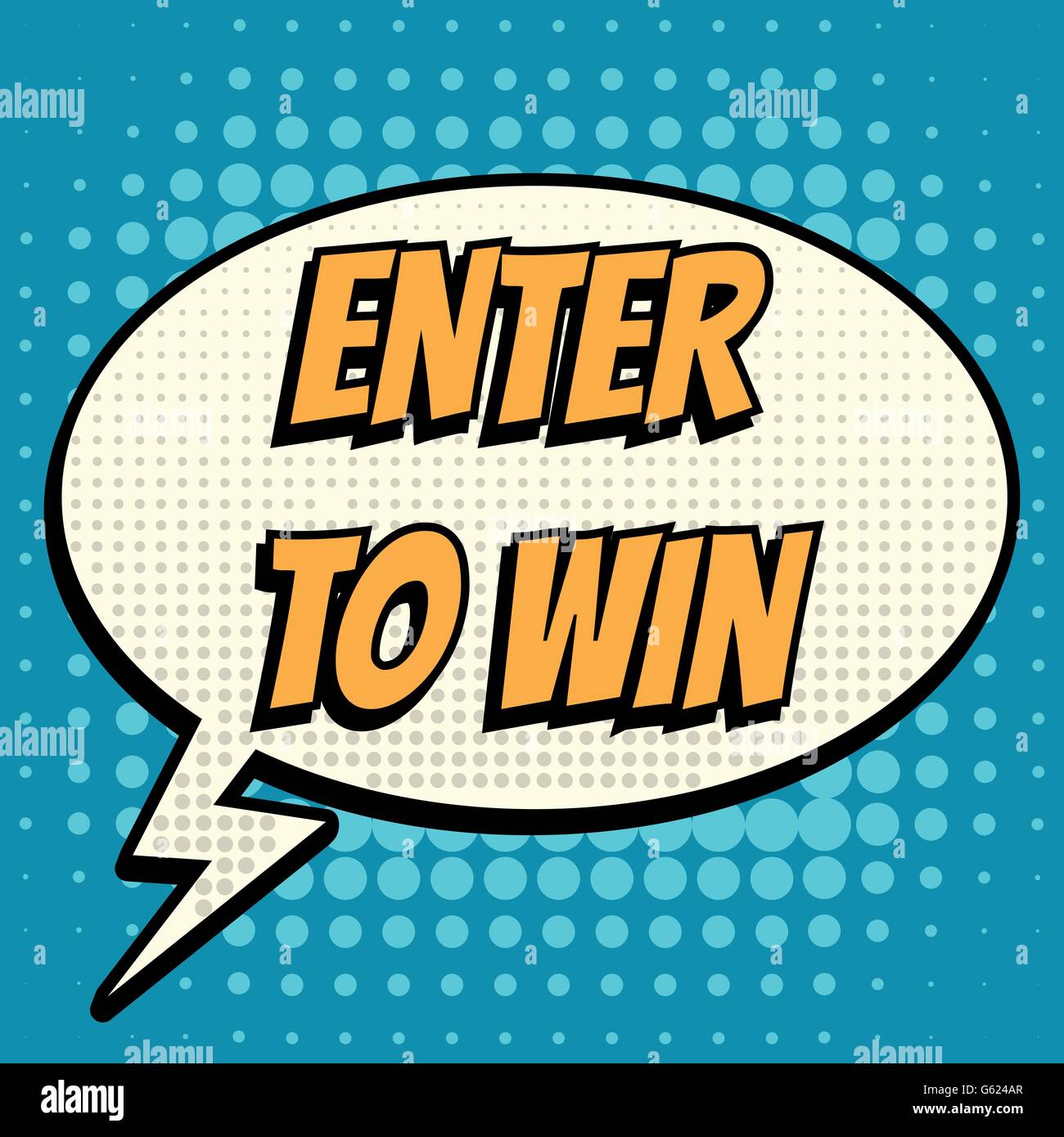 Win comic bubble cartoon game hi-res stock photography and images - Alamy