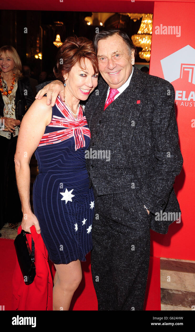 Kathy Lette and Barry Humphries arrive at an event rebranding South ...