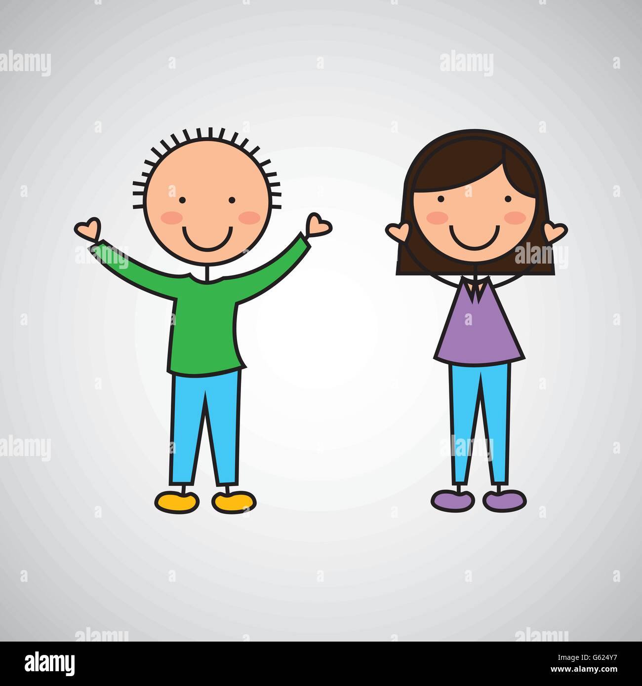 happy kids design Stock Vector Image & Art - Alamy