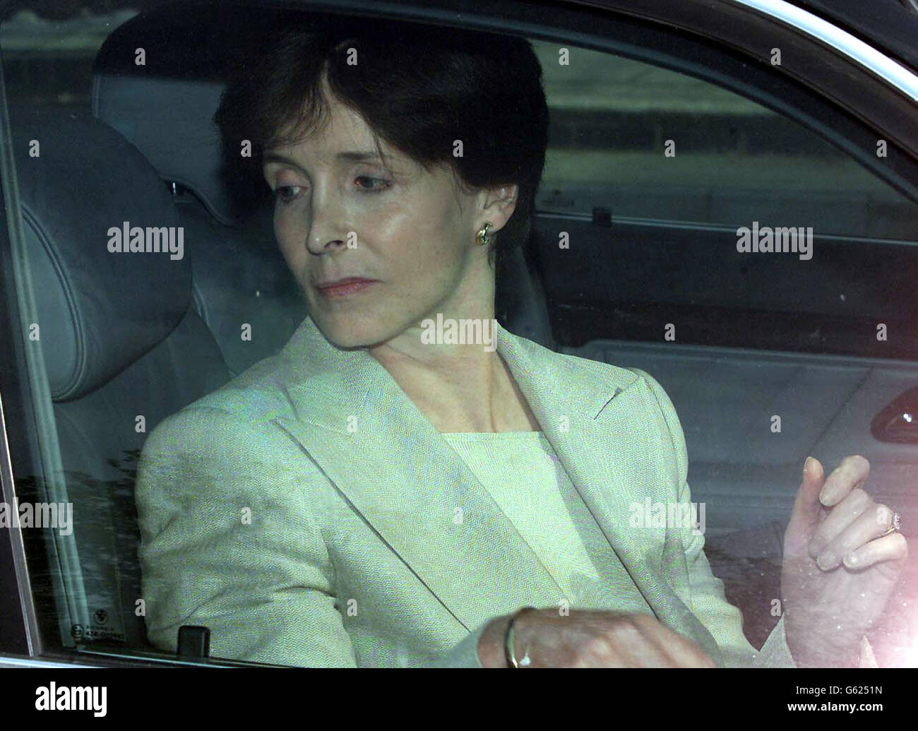 Lady Archer, the wife of disgraced peer Lord Archer, leaving the ...