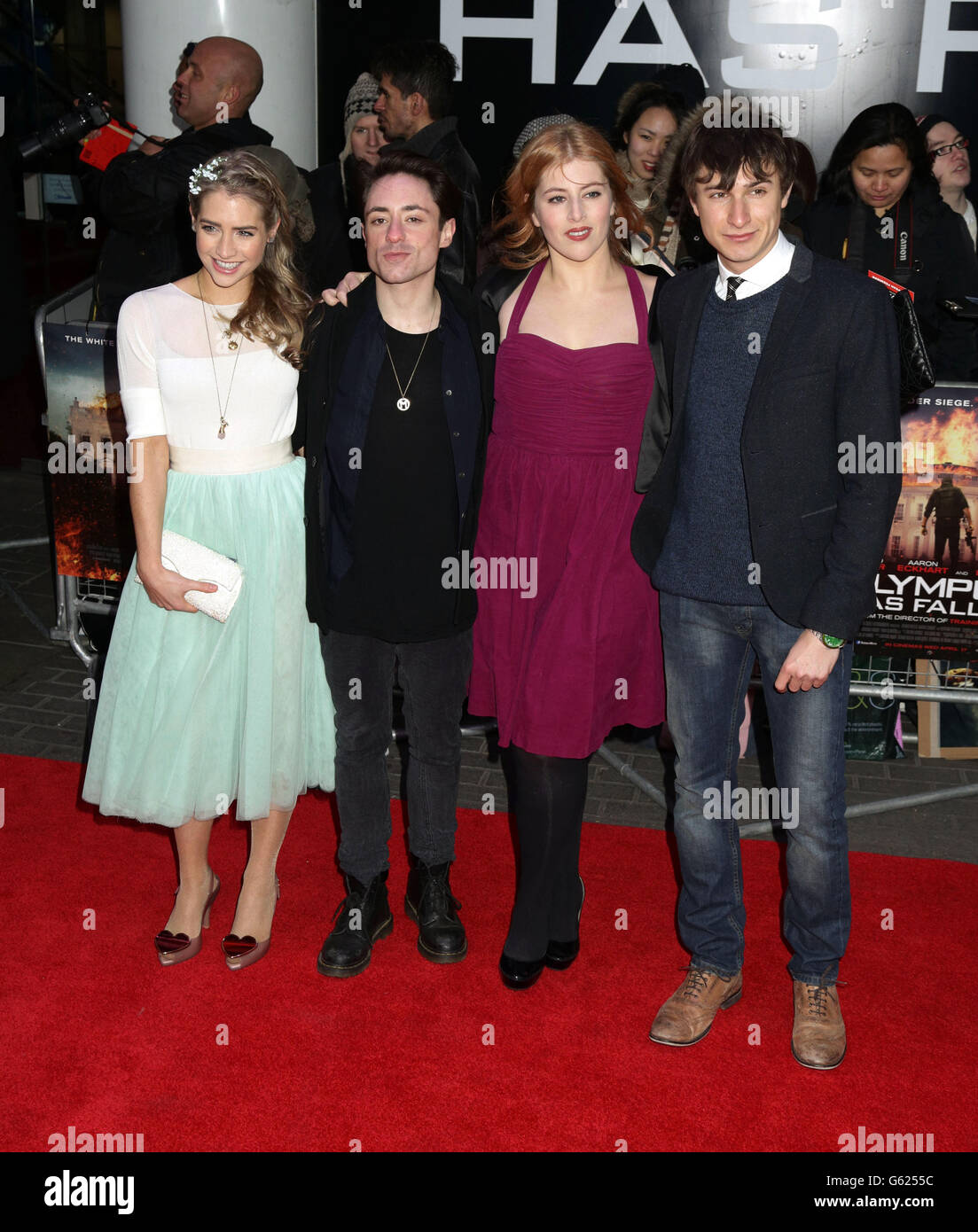 Lydia rose bewley tom rosenthal arriving european premiere olympus ...