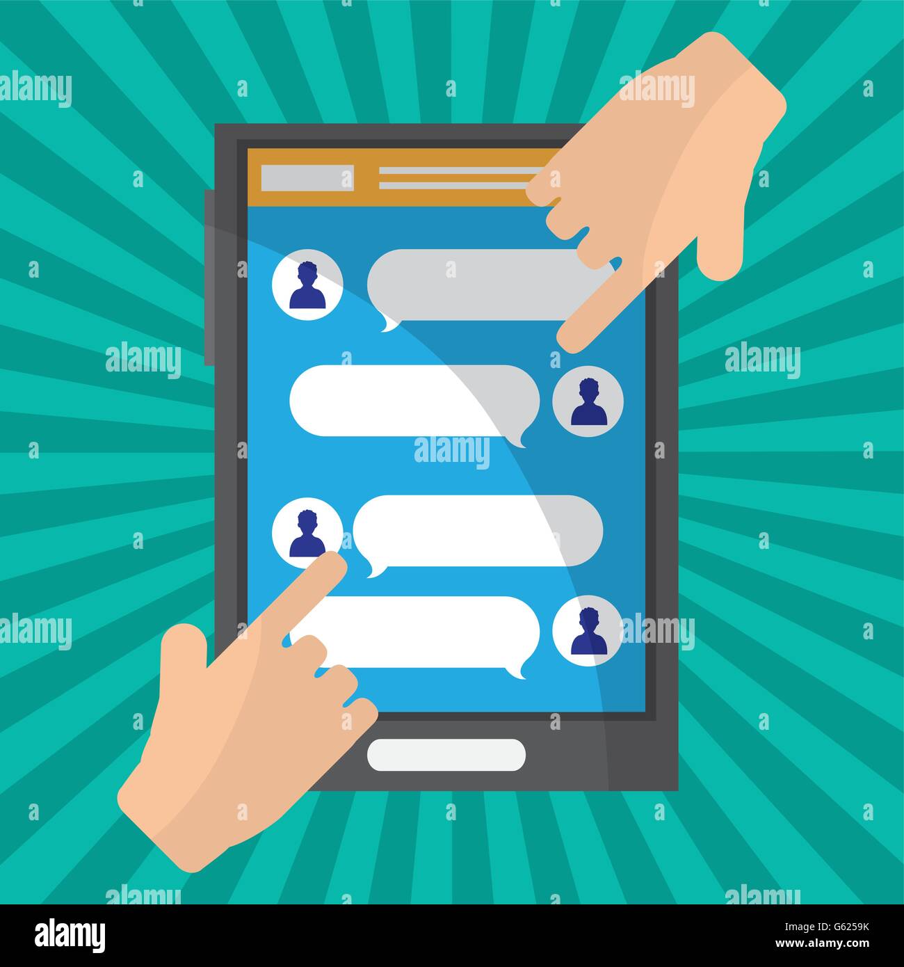 Communication and chat design Stock Vector Image & Art - Alamy