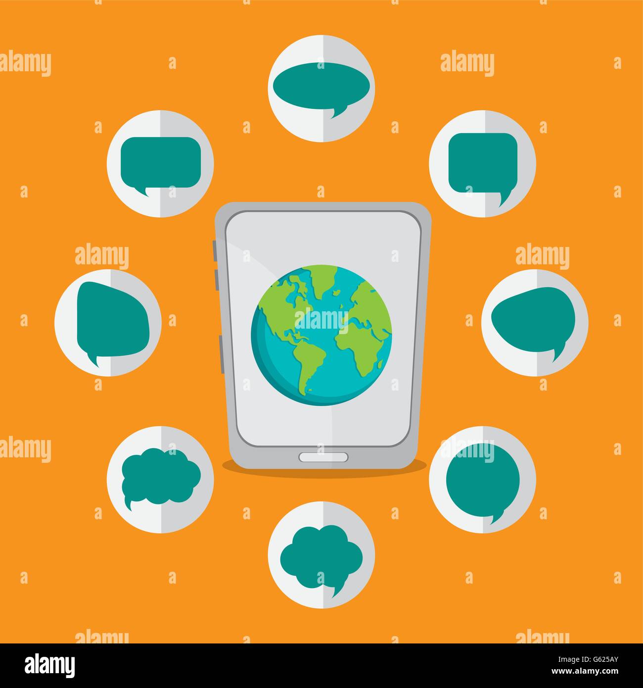 Communication and chat design Stock Vector Image & Art - Alamy