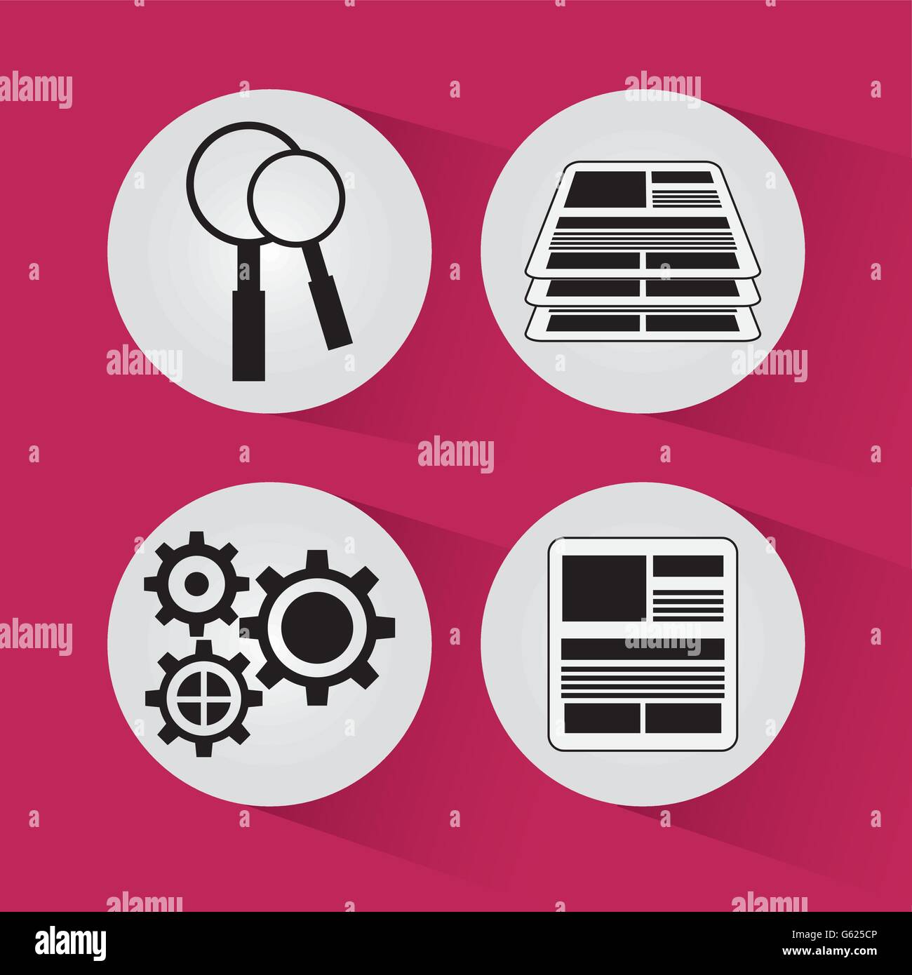 Process icons design Stock Vector Image & Art - Alamy