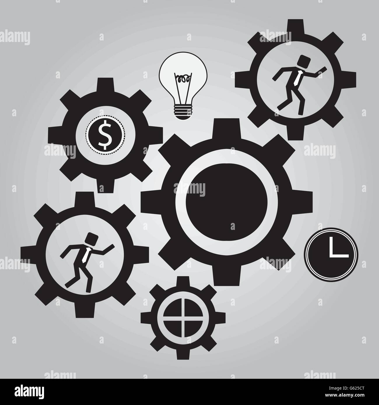 Process icons design Stock Vector Image & Art - Alamy