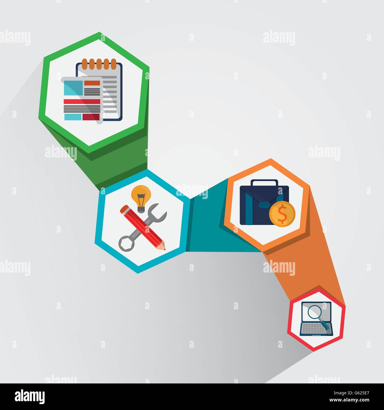 Process icons design Stock Vector Image & Art - Alamy