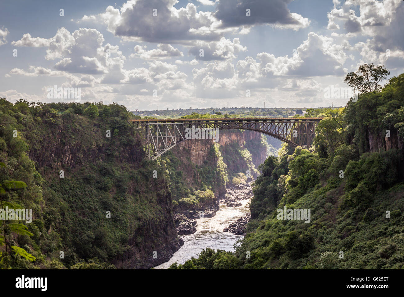 Bridge in Victoria Falls Stock Photo - Alamy